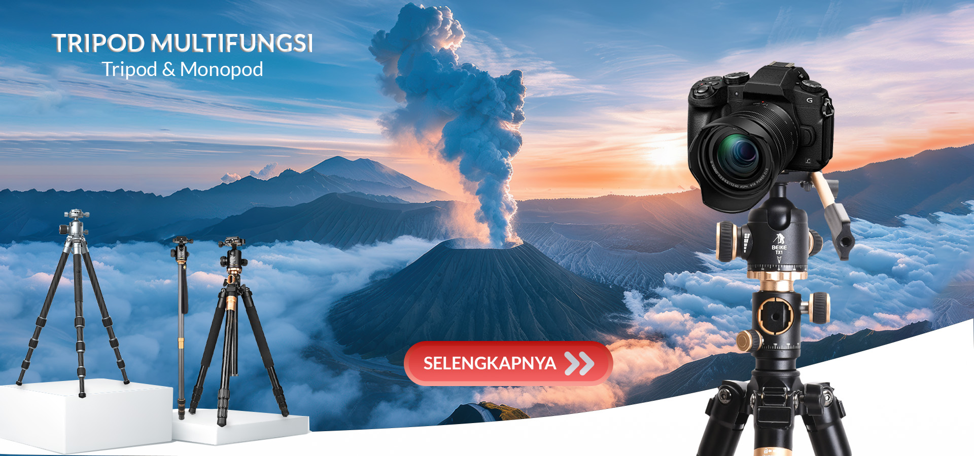 Beike Indonesia | Tripod & Monopod Kamera Profesional Terbaik